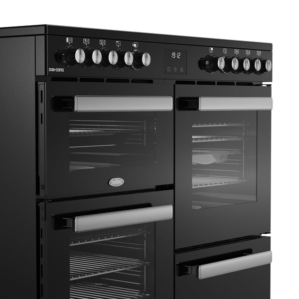 Belling Cookcentre 100E 100cm Electric Range Cooker with Ceramic Hob ...