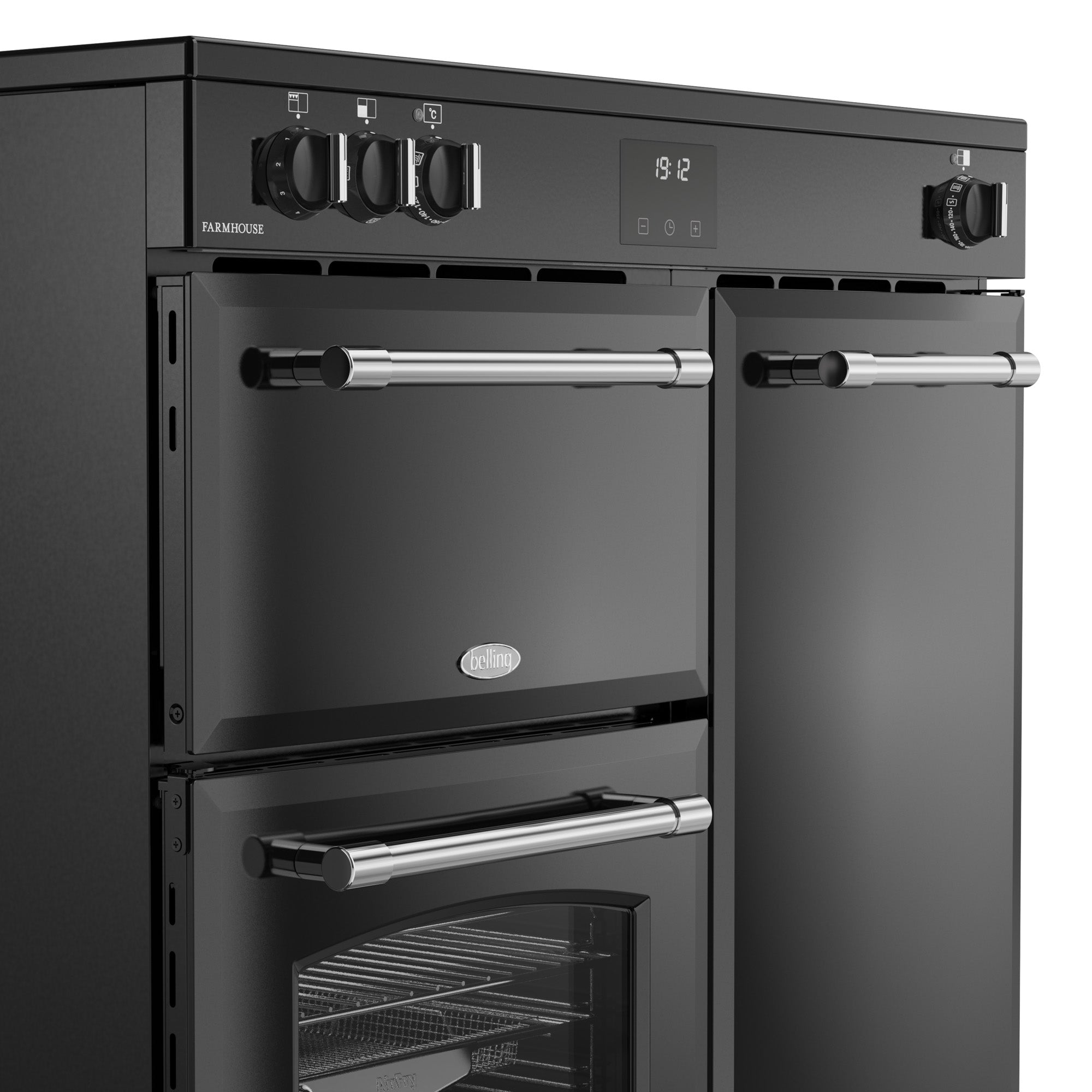 Belling Farmhouse 90Ei 90cm Electric Range Cooker with Induction Hob ...