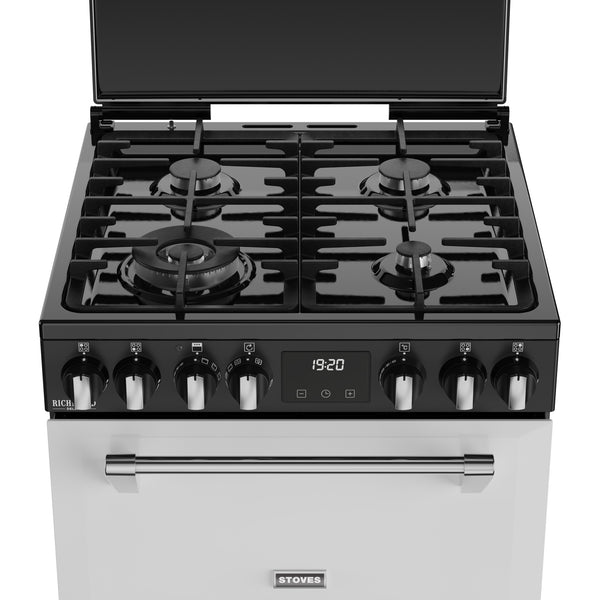 Stoves Richmond Deluxe 60DF 60cm Dual Fuel Cooker - Ice White| Moores ...