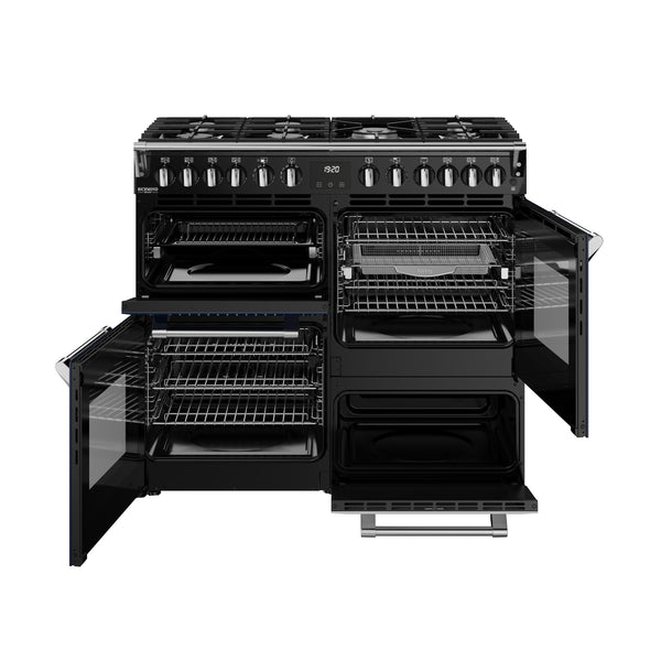Stoves Richmond Deluxe 100DF 100cm Dual Fuel Range Cooker - Midnight B ...