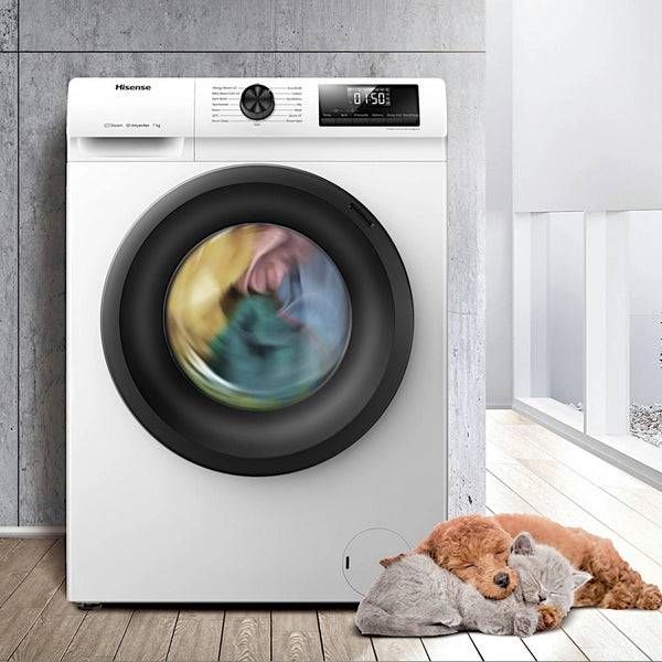 Hisense WFQP7012EVM 7Kg Washing Machine with 1200 rpm - White - C Rate ...