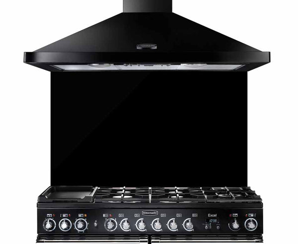 Rangemaster UNBSP90BL 90cm Splashback - Black| Moores Appliances Ltd